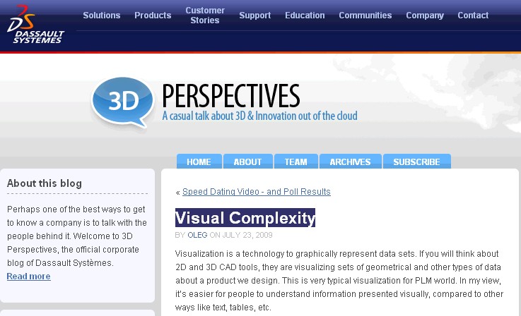 3D Perspectives: Visual Complexity - Beyond PLM (Product Lifecycle ...